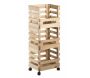 Caisse de rangement sur roulettes evolution (lot de 3)
